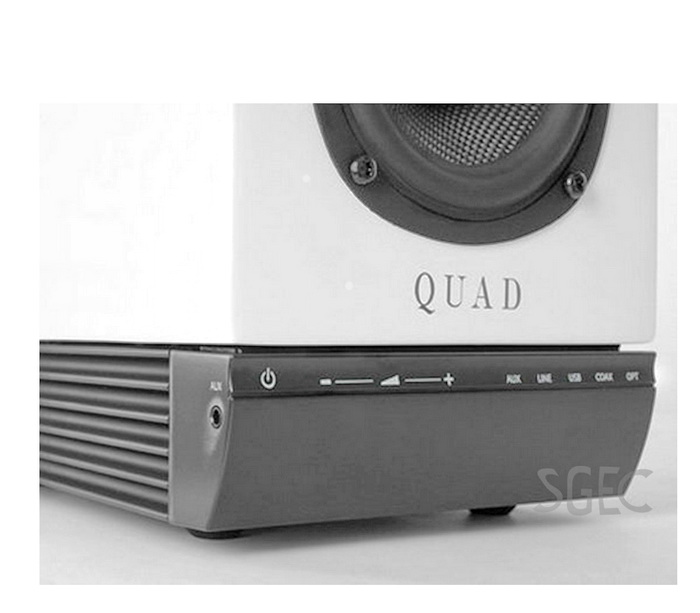 視紀音響 出清 展示品 QUAD 英國 9AS 主動式 書架喇叭 內建DAC 擴大機 三機合一設計 USB 可外接超低音 贈 SUPRA ...