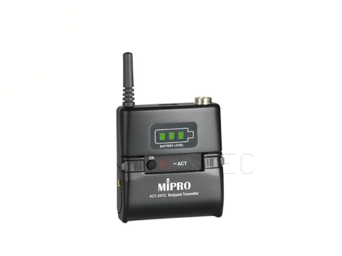 視紀音響 MIPRO 嘉強 ACT-24TC 無線發射器 公司貨 含頭戴式麥克風 MU-101 – 視紀音響