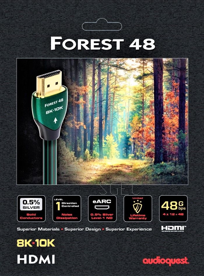 視紀音響 AudioQuest 美國 Forest 48 森林 HDMI線 2.1版 eARC 3M 公司貨 – 視紀音響