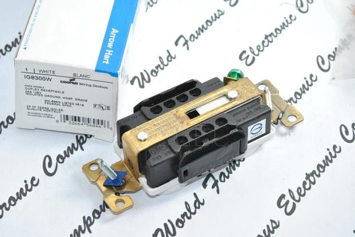 視紀音響 COOPER 美國 IG8300W 125V 20A 白色 獨立接地 醫療級壁插 另購 SS8 白鐵蓋板 公司貨 同款 ...