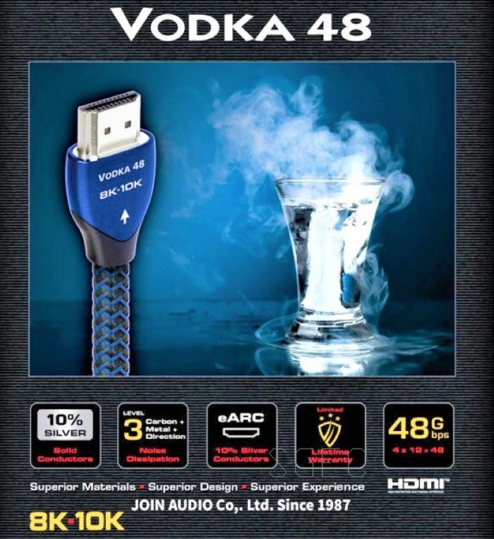 視紀音響 AudioQuest 美國 Vodka 48 伏特加 HDMI線 2.1版 2M 公司貨 – 視紀音響